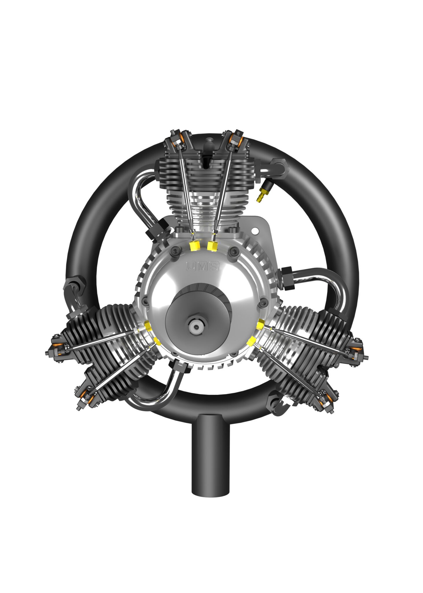 3-Cylinder Radial Engine – 100CC – UMS Technologies Private Limited ...