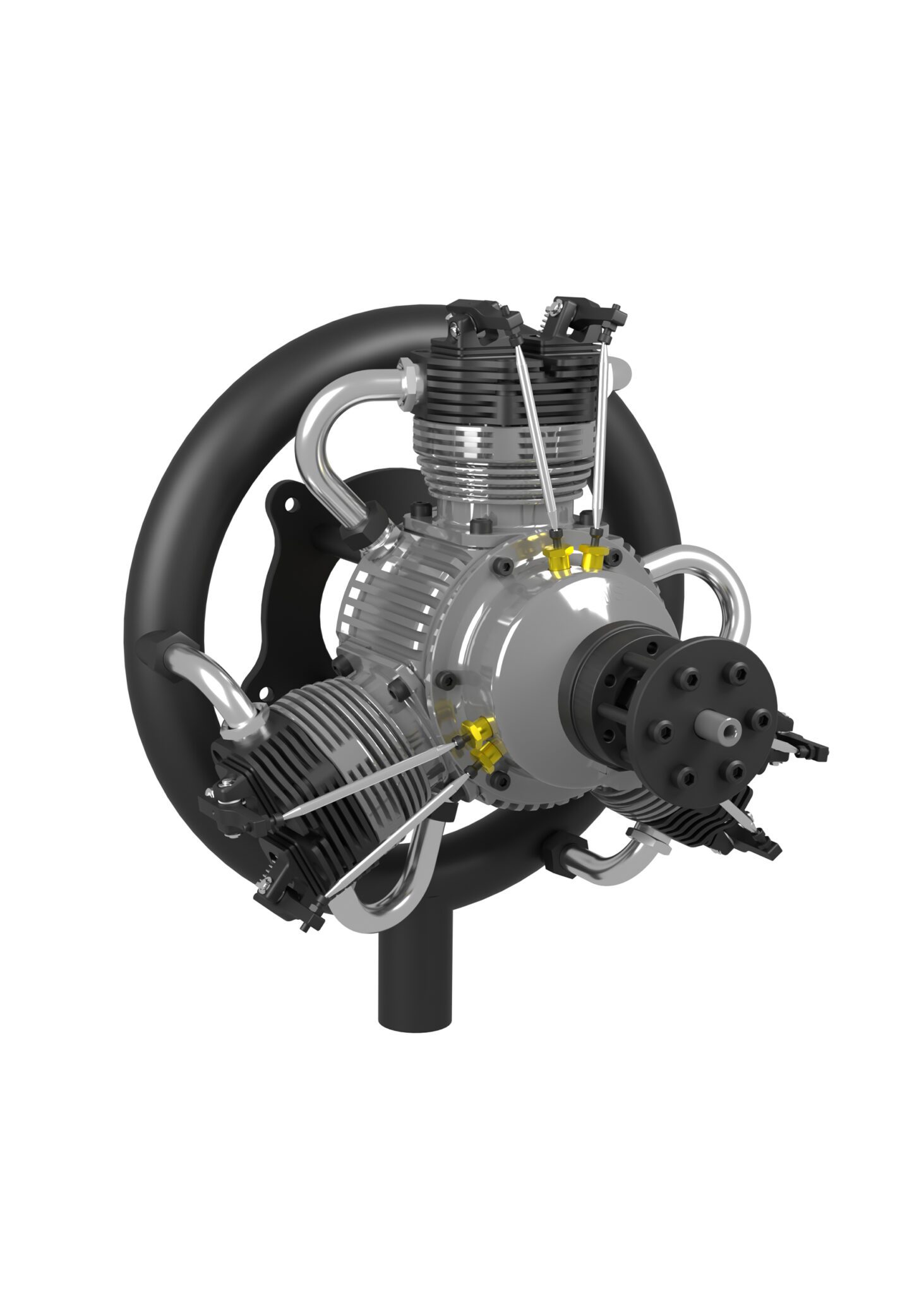 3-Cylinder Radial Engine – 150CC – UMS Technologies Private Limited ...