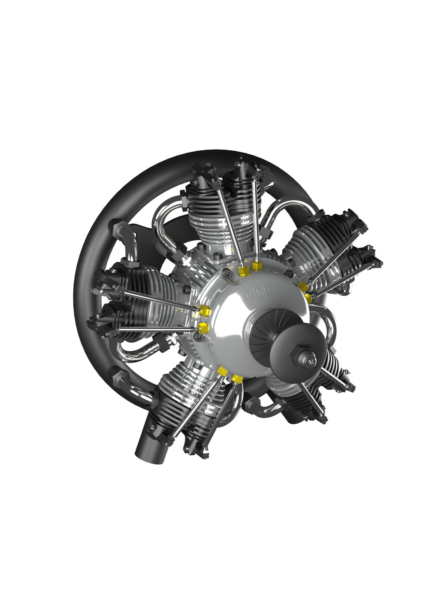 5-Cylinder Radial Engine – 100CC – UMS Technologies Private Limited ...