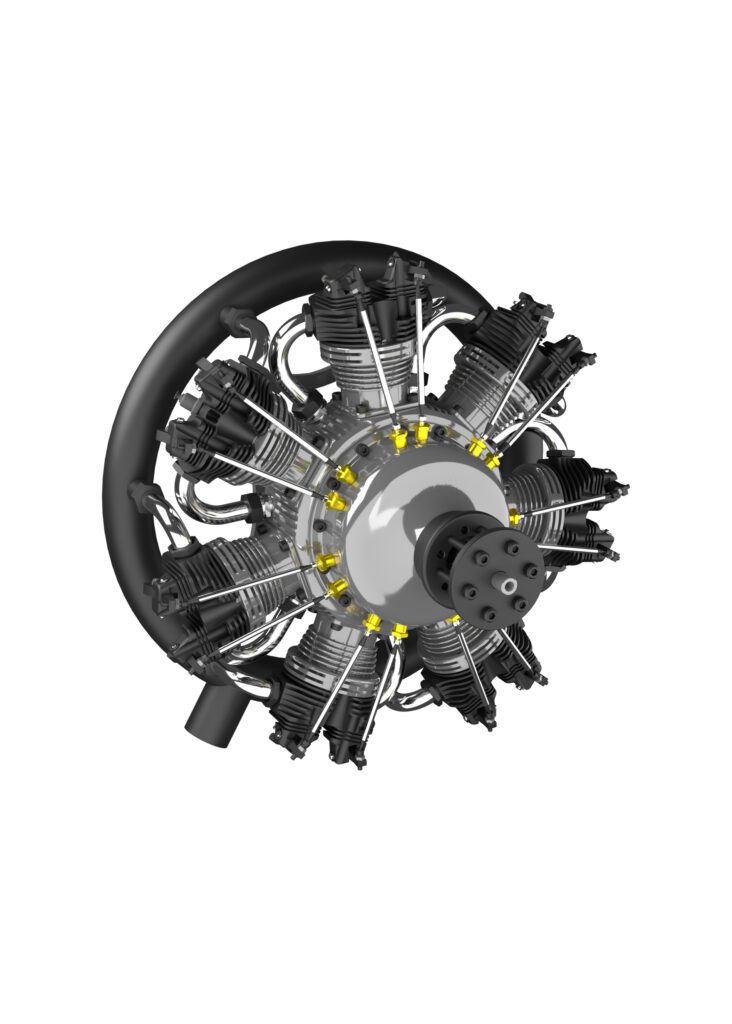 7-Cylinder Radial Engine – 260CC – UMS Technologies Private Limited ...