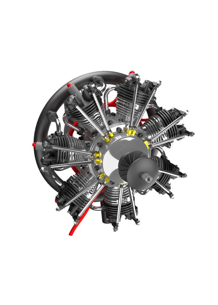 7-Cylinder Radial Engine – 77CC – UMS Technologies Private Limited ...