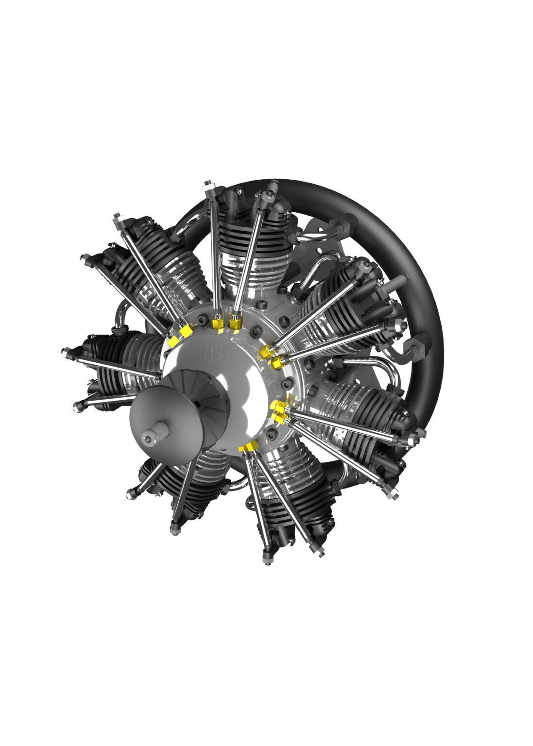 7-Cylinder Radial Engine – 50CC – UMS Technologies Private Limited ...