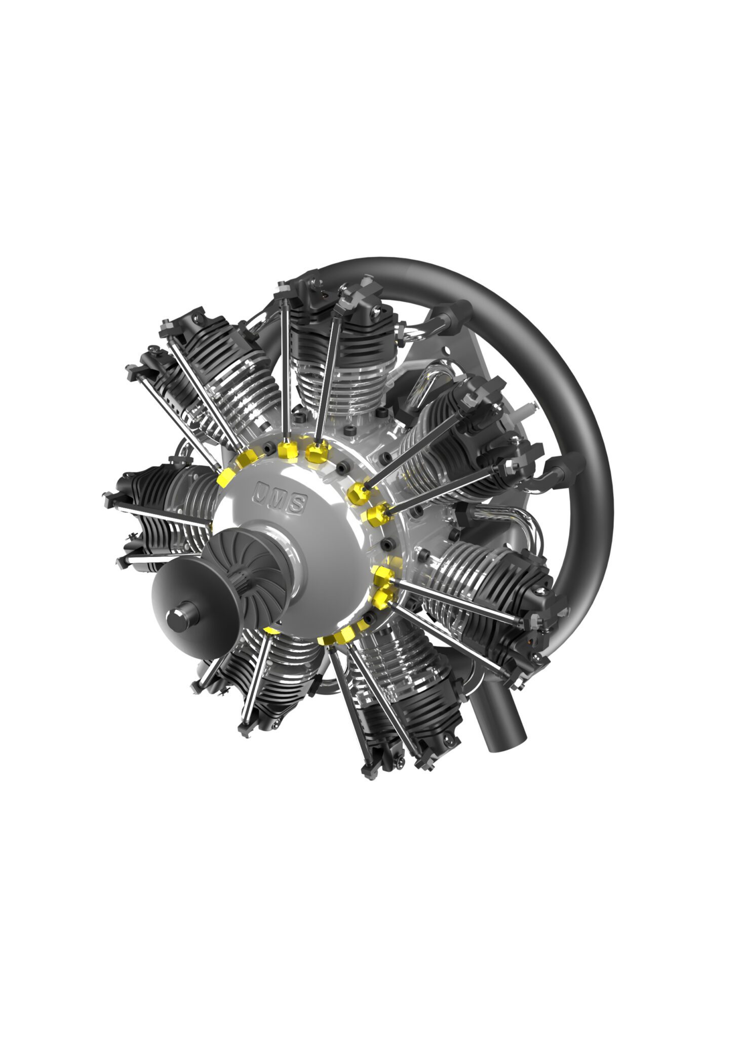 7-Cylinder Radial Engine – 90CC – UMS Technologies Private Limited ...