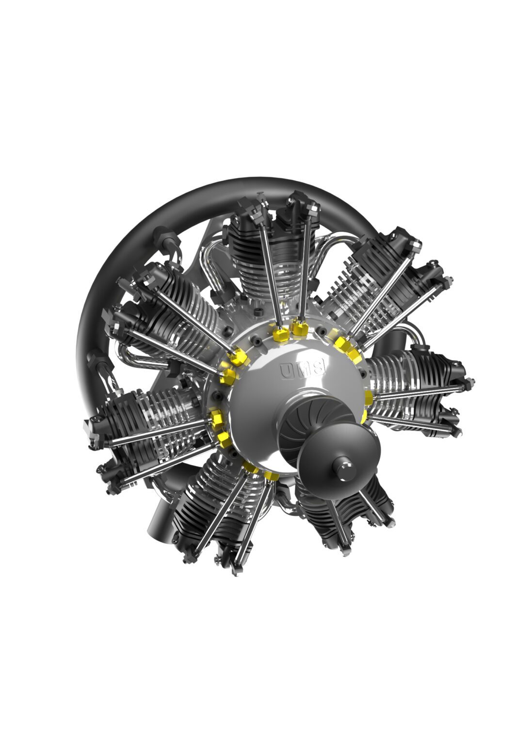 7-Cylinder Radial Engine – 90CC – UMS Technologies Private Limited ...