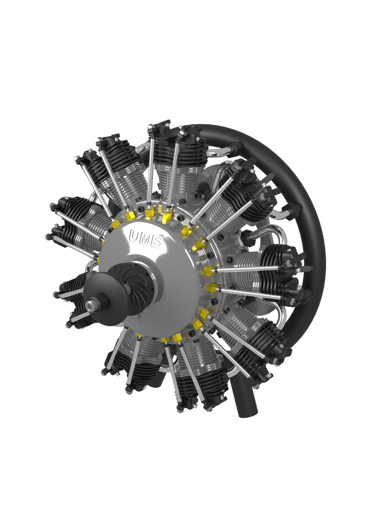 9-Cylinder Radial Engine – 115CC – UMS Technologies Private Limited ...