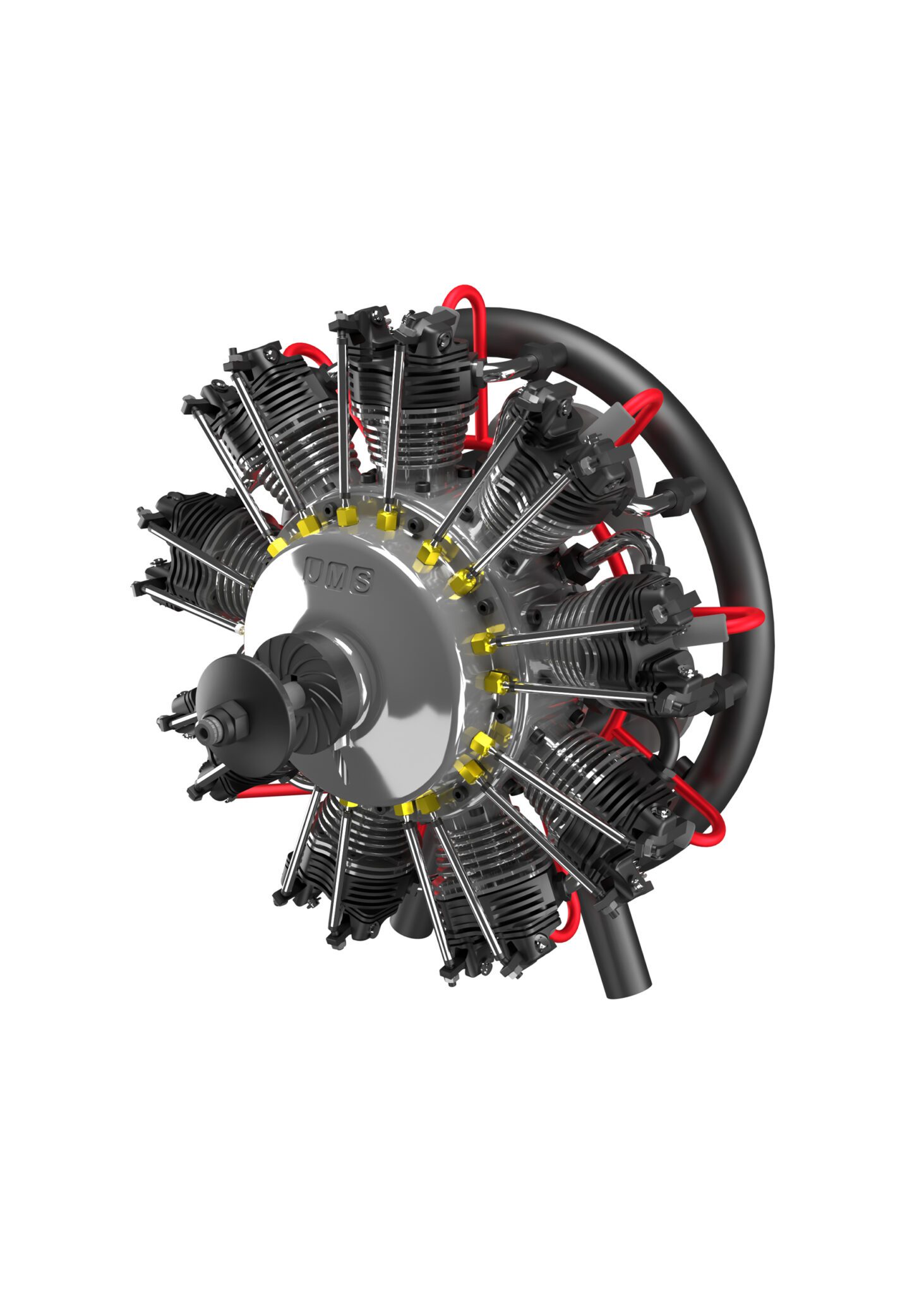 9-Cylinder Radial Engine – 99CC – UMS Technologies Private Limited ...