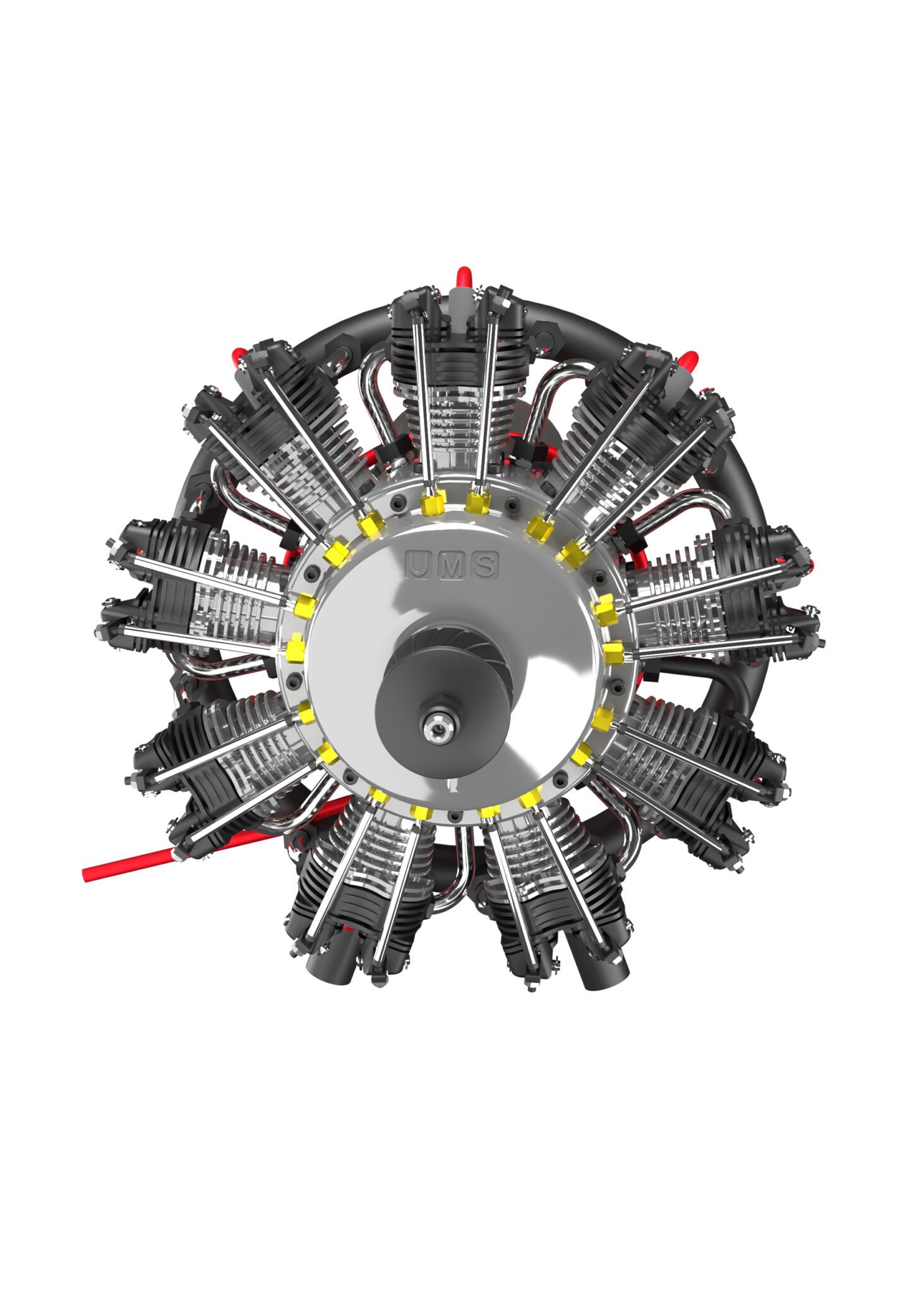 9-Cylinder Radial Engine – 99CC – UMS Technologies Private Limited ...